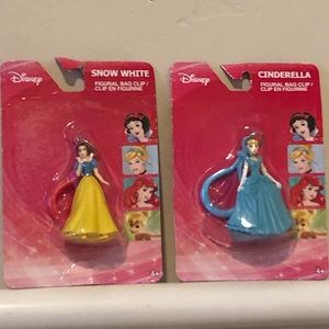 Disney | Toys | Disney Princess Bag Clips Cinderella Snow White | Poshmark
